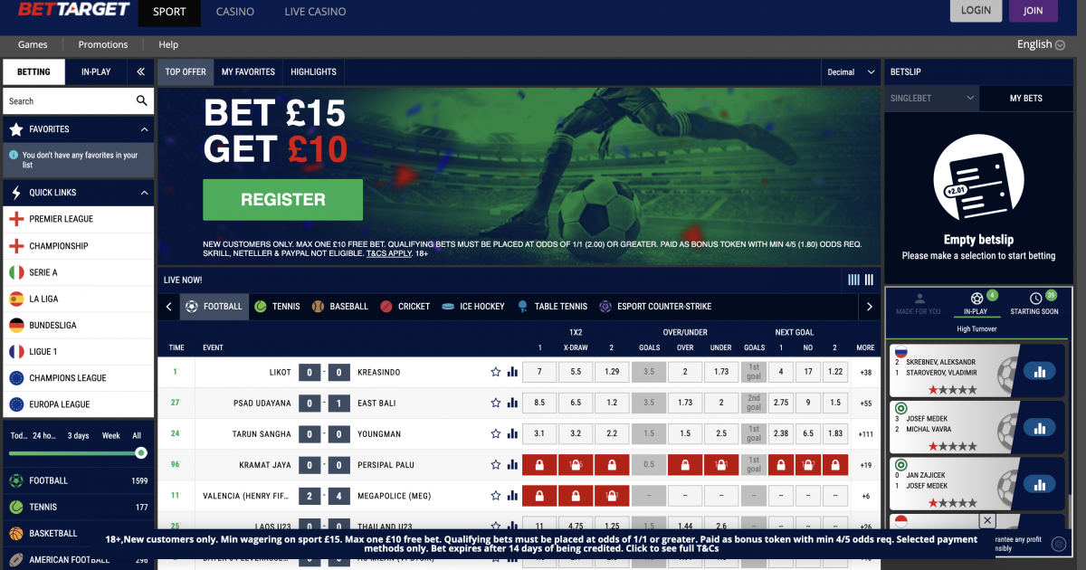 BetTarget Welcome Offer | Get up to 200 bonus spins