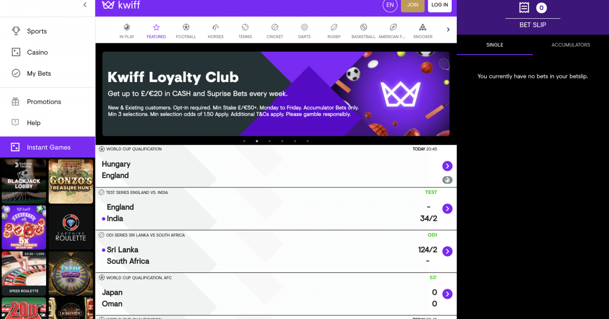 Kwiff Sign Up Offer | Bet a tenner & get a £30 Surprise Bet