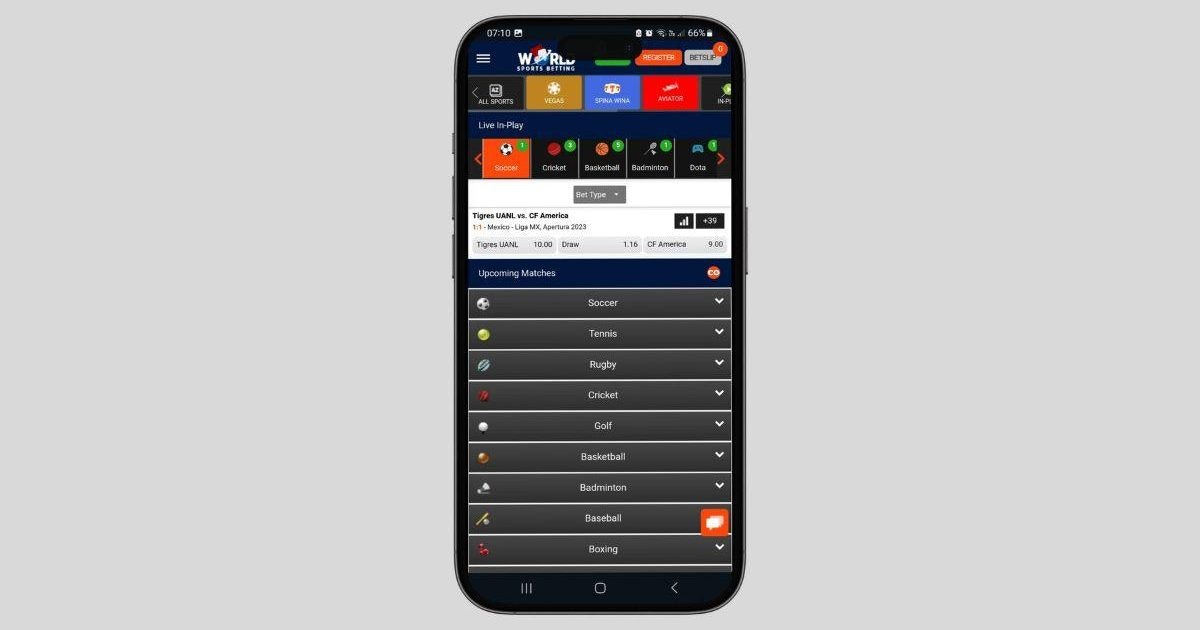 World Sports Betting App - (SA Download Link)